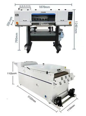 factory direct sales  Dtf 60cm film Printer With 4 I3200 printheads , extended oven ,used for T-shirt