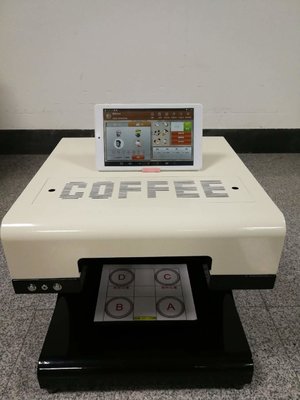 4 Cups edible latte art printing machine coffee 3d printer