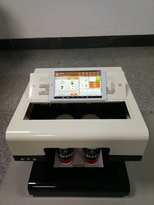 Automatic 3d selfie coffee printer with edible ink