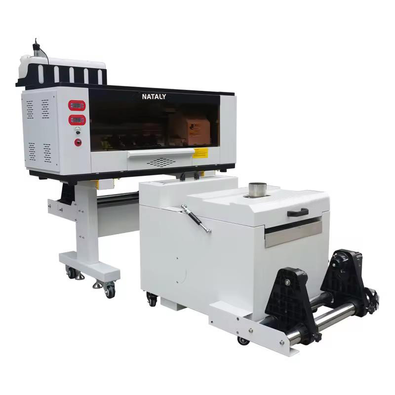 2024 factory direct sales 30cm DTF printer with  Double XP600 print head  With Powder Shake Machine