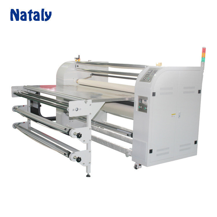 Large Format 1700mm Automatic Roll Oil Sublimation Transfer Machine Polyester Fabric Heat Press Machine