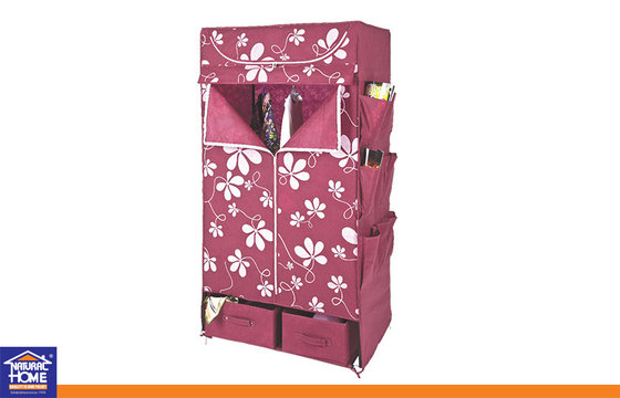 Lady Non Woven Closet Bedroom Garment Wardrobe Free Standing Portable Closets