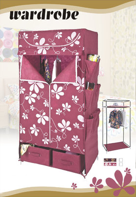 Lady Non Woven Closet Bedroom Garment Wardrobe Free Standing Portable Closets