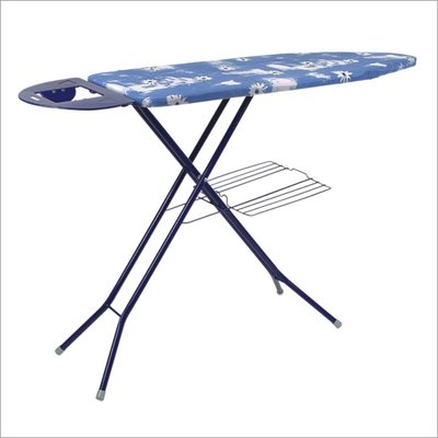 Folding Mesh Top Sturdy Ironing Boards with Wire Holder and Iron Holder