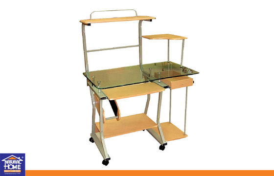Multi-function MDF Board Modern Computer Table Space Saving Home PC Desk