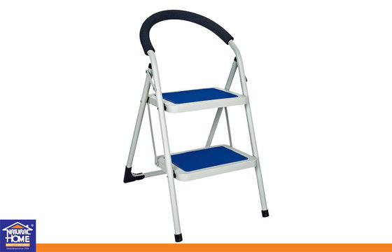 Modern Kitchen Room / Office / Home Ladders , Steel Two Step Ladder Lightweight
