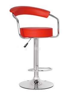 Contemporary Rotatable Bar Chairs with Back Rest , Adjustable Rotary Coffee Chairs