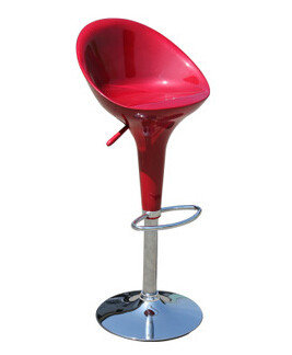 Contemporary Rotatable Bar Chairs with Back Rest , Adjustable Rotary Coffee Chairs