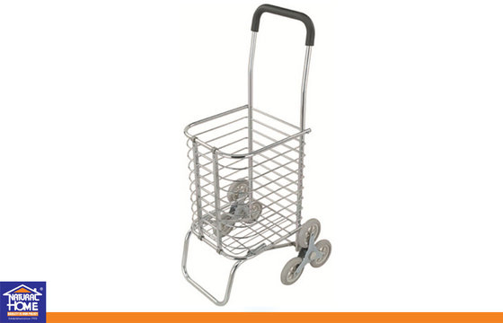 Lightweight Aluminum Alloy Handcart , Foldable Daily Shopping Vegetable Cart Trolley