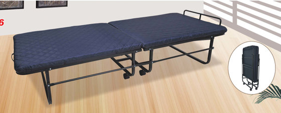 Folding Single Bed Folding Camp Bed Stainless Steel Tube With Pe Coating