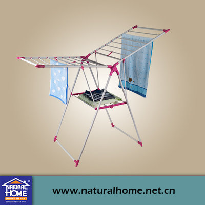 Modern Portable Metal Hanging Clothes Rack Indoor Folding Garment Racks