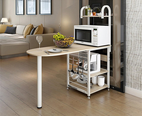 Creative Simple Kitchen Storage Shelf Mictowave Oven Supporter