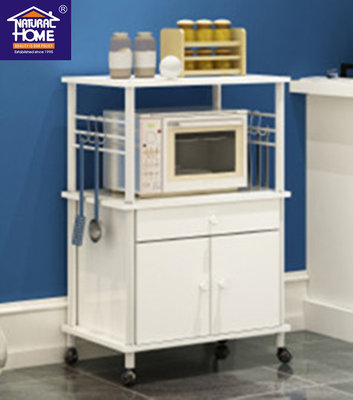 Creative Simple Kitchen Storage Cabinet Shelf Two Layer