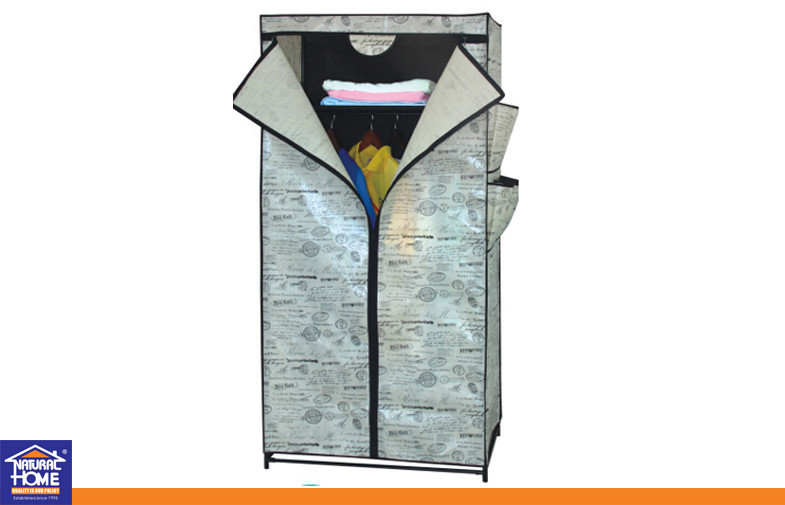 Printing Europe Style Non Woven Wardrobe / Closet / Chest with Side Bags
