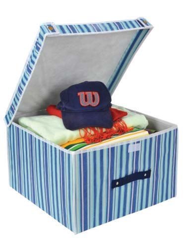 Folding Non Woven Laundry Basket Storage Boxes , Foldable Laundries Organizer