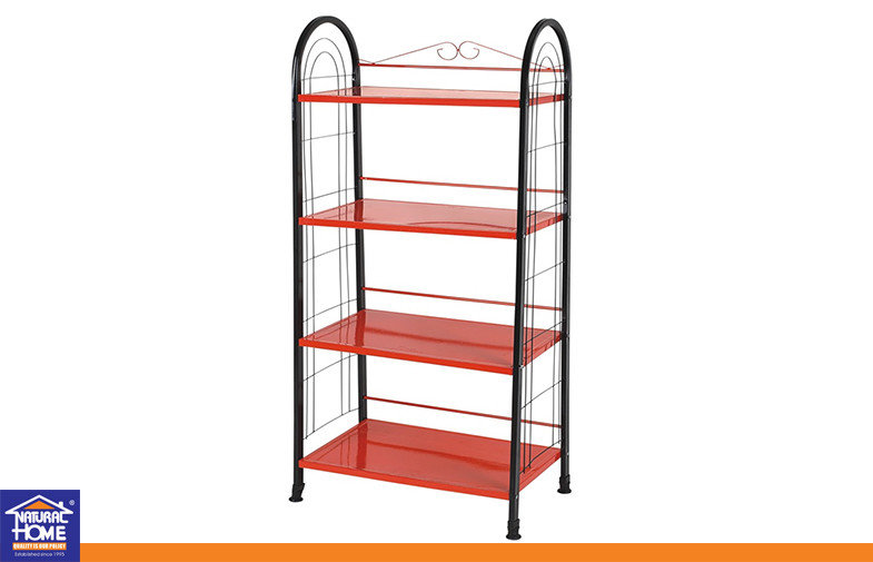 Kitchen Partner 4 Layer Garage Storage Racks and Shelves with PE Coated Tube