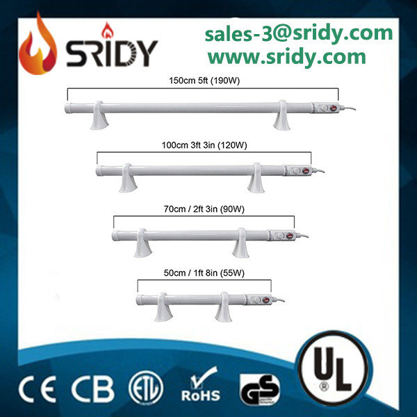 Sridy Tube / Tubular heater  103W, 2ft, for Garages, Sheds, Summerhouses or Greenhouses TH02A
