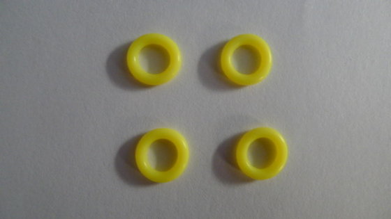 Yellow Rubber AS568 Silicone O-Rings And Non-Standard Sizes Silicone O-Rings For Oil Seals