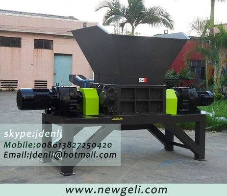double-shaft shredder,plastic shredding machine,pet bottle shredding machine