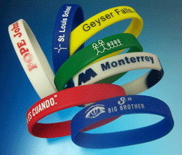 100% Silicone Full Color Printing Custom Silicone Wristband For Younger Size 190x12x2mm