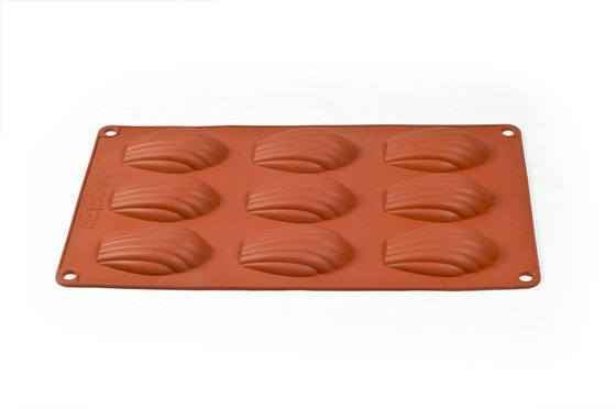 9 Cups Silicone Cake Mold Shell-Shaped / Silicone Cake Mold Approved FDA And LFGB