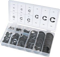 Rubber Viton / NBR E-Clip  Assortment Kits Approved AS568 Standard With Resistance To Solvents