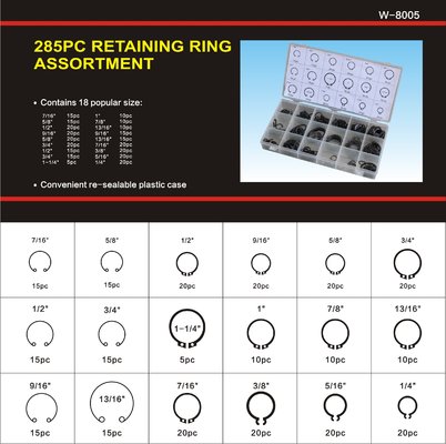 Approved AS568 Standard Rubber NBR Retaing Ring Assortment Kits DIY For Custom For Assemble Parts