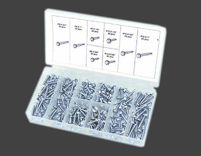 347PC Sae Nut And Bolt Assortment Kits W-8020