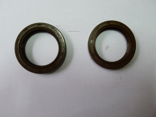Vulcanization CR / Viton Oil Seal Double Lips , Single Spring