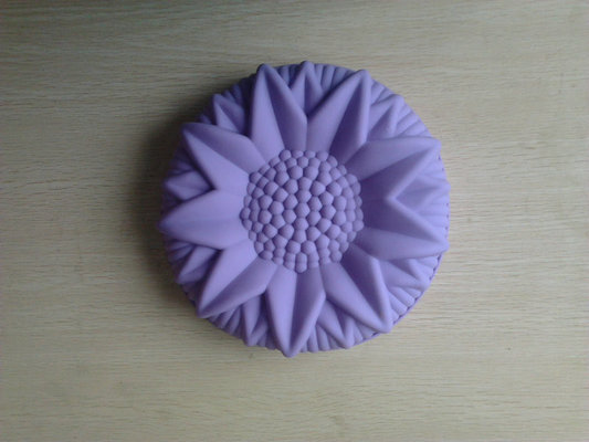 Big Sunflower Silicone Cake Mould / Recycled Purple Baking Pan For Bakeware