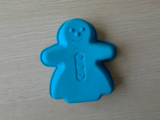 Single Christmas Silicone Cake Mould ，Gingerbread Women Silicone Bakeware Pan