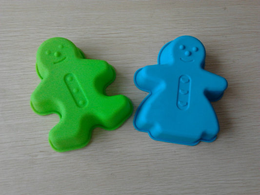 Single Christmas Silicone Cake Mould ，Gingerbread Women Silicone Bakeware Pan
