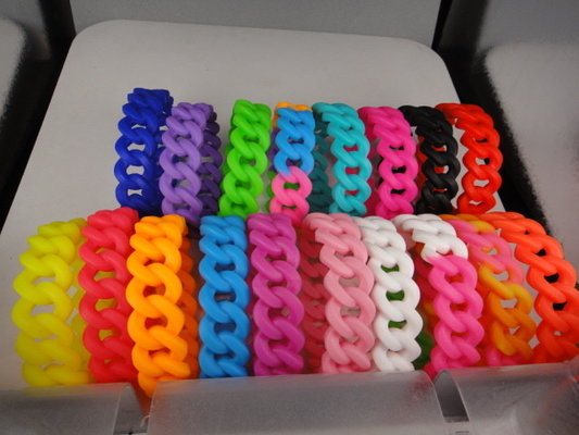 19mm width wholesale twist braided silicone bracelet, Personalized silicone bracelet