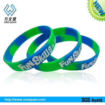 Country flags silicone bracelet Three color silicone bracelet