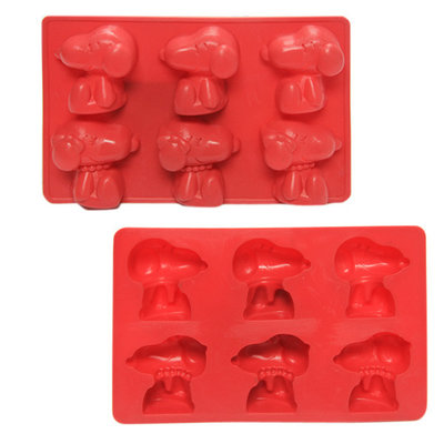 lovely dog shape Silicone Cake Moulds 6 cavity chocolate biscuit mold