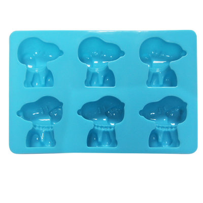 lovely dog shape Silicone Cake Moulds 6 cavity chocolate biscuit mold