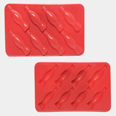 8 cavity Silicone Cake Moulds With bottle beer shaped mold eco-friendly