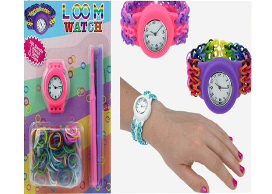 Rainbow Loom Bandz Watch Silicone Wristband Bracelet DIY Loom Watch