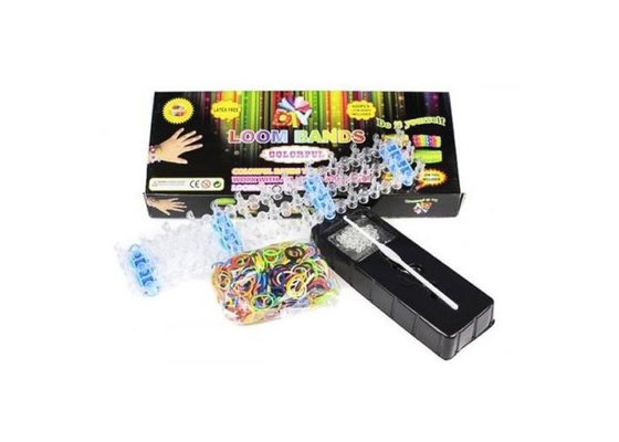 Colourful Silicone Wristband Bracelet Rainbow Loom Rubber Bands Twistz Bandz Diy