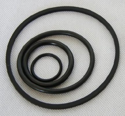 OEM No Flash Black Acid and Alkali Resistant Viton / FPM / FKM Rubber O Rings