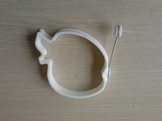 Food Grade Heart Resist Non-stick Apple Silicone Egg Rings Approved FDA LFGB