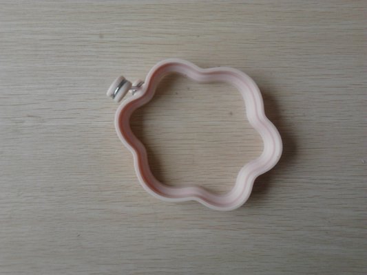 Non-stick Pink Flower Silicone Egg Rings with Stainless Steel Handle