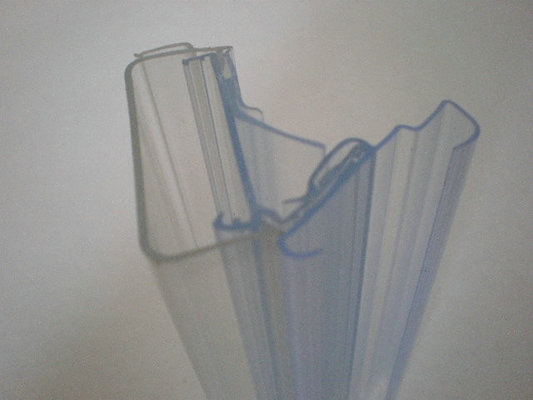 PVC / ABS /  PE Transparent PVC plastic extrusion profile / Extruded Plastic Sections