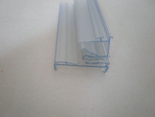 PVC / ABS /  PE Transparent PVC plastic extrusion profile / Extruded Plastic Sections