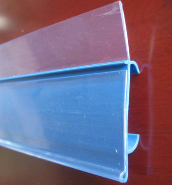 Customized PVC Clear Plastic Shapes supermarket tag transparent clip