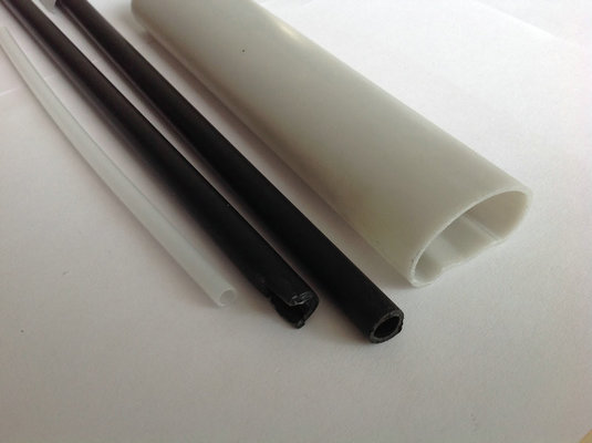 circle / sqaure Customized color PVC shaped tube pipe of rectangular plastic tubing