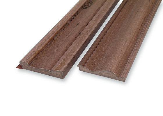 Grey Eco Friendly PVC Extrusion Profiles Wood Plastic Composite For Corridor