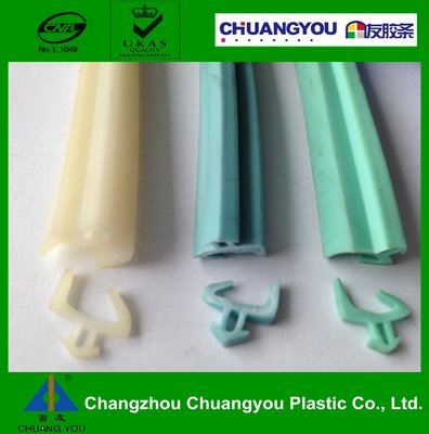 Steel Door Window Plastic Sealing Strip Extruded Rubber Seals Green