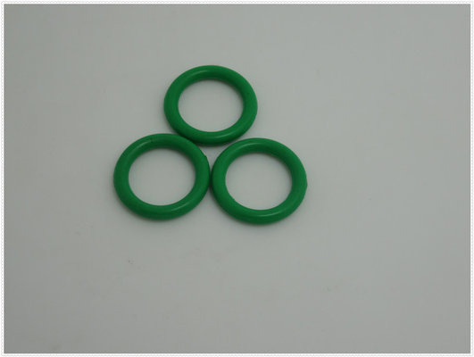 Green Silicone Rubber O Rings / Soft Rubber O Rings Fuel Resistant