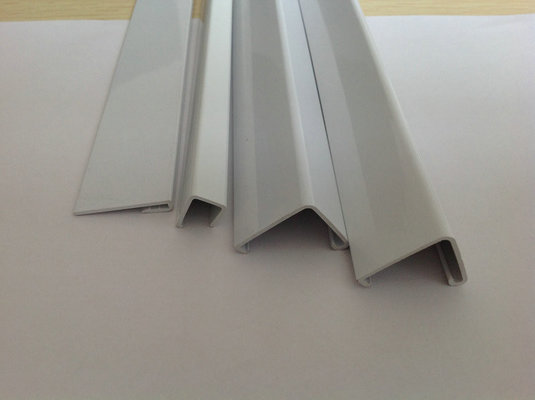 U shape Durable Smooth surface Plastic Extrusion Profiles made of PVC / PP / PE